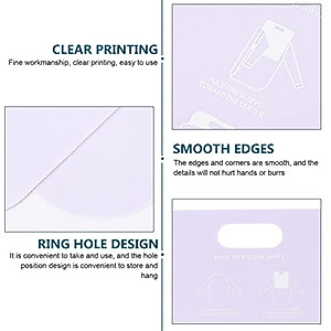 Zerodeko Clothes Folding Board 2pcs Laundry Folding Boards, Shirts Clothes Folder T-Shirt Garment Stacking Board Plastic Clothes Folder for T-Shirts, Sweaters, Clothing Folding Board