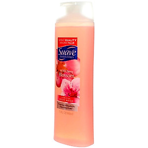 Suave Essentials Body Wash, Wild Cherry Blossom 15 Ounce (Pack of 2)