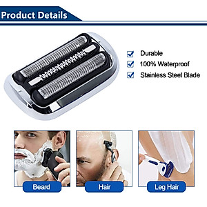 73s Series 7 Shaver Head Compatible with Braun, Electric Shaver 73s Replacement Head, Compatible with Braun Shavers 73s
