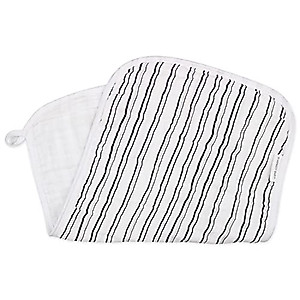 HonestBaby Baby Organic Cotton Multi-Layer Burp Cloths Multipack, Pattern Play, One Size US