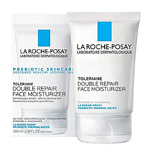 La Roche-Posay Toleriane Double Repair Face Moisturizer, Daily Moisturizer Face Cream with Ceramide and Niacinamide for All Skin Types, Oil Free, Fragrance Free