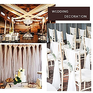 54" by 20 Yards Tulle Fabric Rolls Blush Tulle Ribbon Tutu Spool Bolt for DIY Wedding Decoration Baby Shower Tutu Skirt Gift Wrapping Large Matte Tulle, Roll Packaging (Blush)