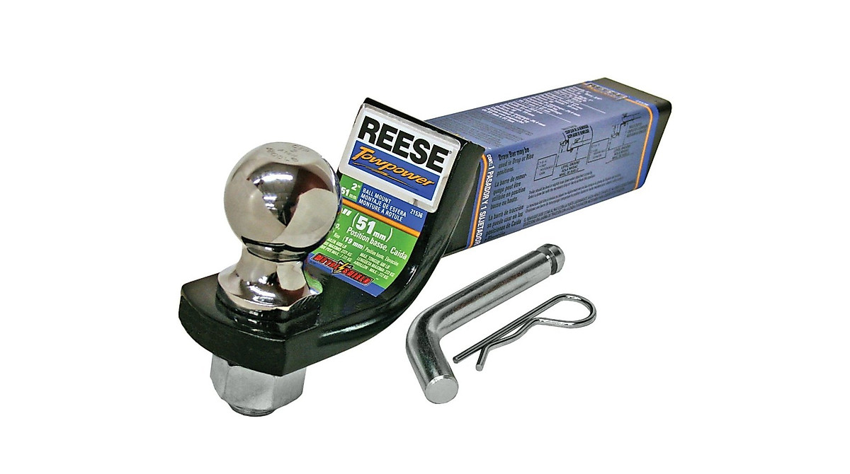 Reese 2-Inch Drawbar & Ballmount Towing Kit, 6000 lb, Black