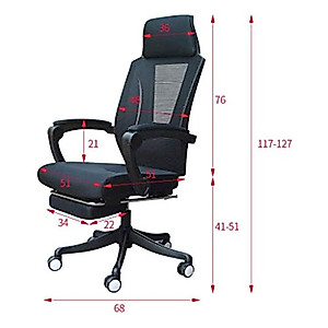 HALOU Ergonomic Office Chair, Reclining Office Chair with Lock Function and Lumbar Support, Executive Office Chair with Headrest