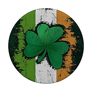 Distressed Irish Flag Shamrock Lucky Clover St Patricks PopSockets PopGrip: Swappable Grip for Phones & Tablets