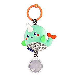 Infantino Link & Go Activity Pals - Unicorn, Narwhal and Dragon Linking Toys, Clacker Rings, Sensory Exploration, Fine Motor Skills, Attachable and Linkable, Easy to Hold for Babies & Toddlers, 0M+