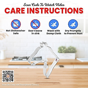 Horse Head Cookie Cutter 3.5 Inch - Made in the USA – Foose Cookie Cutters Tin Plated Steel Horse Head Cookie Mold