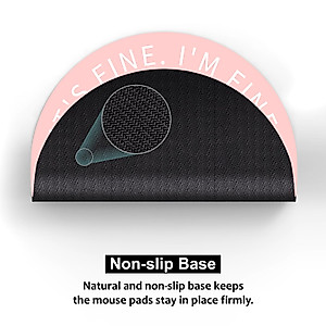 Audimi Cute Mouse Pad Mouse Mat Anti-Slip Base for PC Office Working Gaming, Red Dumpster 8.7x8.7 Inch (22X22X0.3Cm)