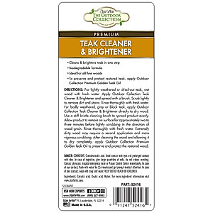STAR BRITE The Outdoor Collection Teak Cleaner & Brightener - 16 OZ