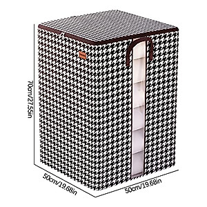 Visual Clothes Storage Bag, Wardrobe Sorting Storage Box Portable Storage Bag Winter Quilt Storage Box