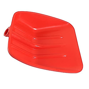 Plastic Garden Shovel, Red Easy To Install Snow Shovel for Rubbish for Fallen Leaves(41 X 37cm / 16.1 X 14.6in)