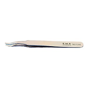 EMS 78317-2AZ High Precisions and Ultra Fine Tweezer, Style 2AZ, SA Steel, 120 mm Length