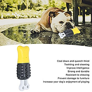 JOROBURO Dogs Cooling Chew Toys, Popsicle Bone Shape TPR Dog Freezing Teething Chew Toy, Summer Freeze Interactive Toys for Puppies Small and Medium Dogs (Popular Colors)