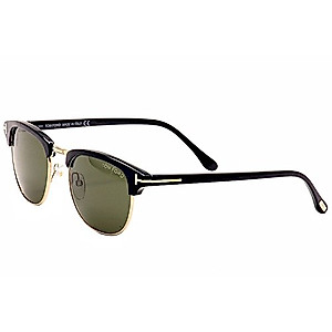 Tom Ford Sunglasses - Henry / Frame: Shiny Black with Rose Gold Lens: Grey Gradient