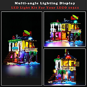 Xunsan LED Light Kit for Lego Creator 3 in1 Surfer Beach House 31118 Building Blocks, Lighting Kit Designed for Lego 31118 Set, Standard Version - NOT Included Lego Model