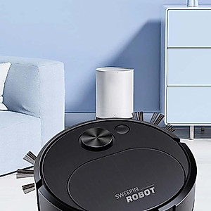 Robot Vacuum Cleaner, Robot Vacuum Cordless USB Rechargeable, Strong Suction & Low Noise, Electric Robotic Vacuum Cleaner with Mop for Pet Hair Hard Floor Carpet