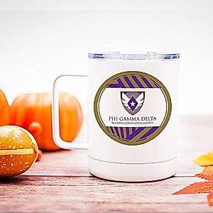 greeklife.store Phi Gamma Delta Stainless Steel Travel Mug 13 OZ (Phi Gamma Delta 8)
