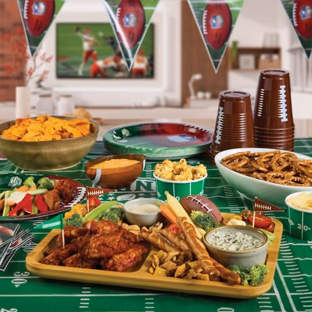 Farberware Build-a-Board Cutting Board with Compartments and Clear Locking Lid for Charcuterie, Snacks, and More-Make it. Take it. Enjoy it, 11x14 Inch, Bamboo