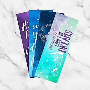 ACOTAR Bookmarks / high Quality Card Stock Bookmark / Bookish Gift / Book Lover Gift / a Court of Thorns and Roses / Merchandise / Set of 4