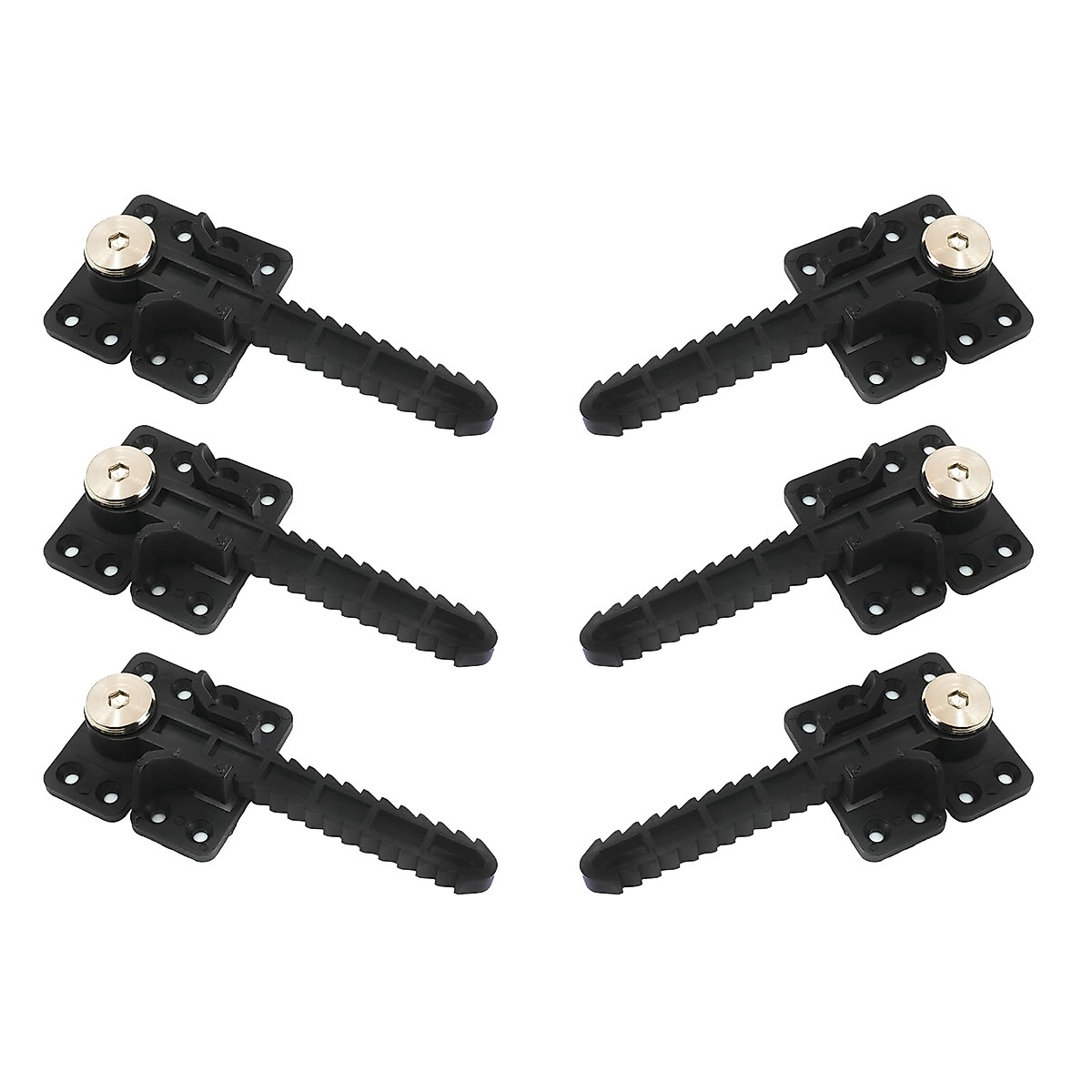 6PCS Sofa Support Connector Brackets, Sofa Invisible Interlocking Sofa Connector Bracket with Hardware Rotate 360 Degree, Sofa Coated Plastic Invisible Connector Brackets with 48 Mounting Screws