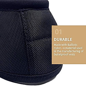 sampson Bell Boots,Bell Boots for Horse That Prevent Injury from Overreach,Durable and Lightweight, Professional Horse Boots