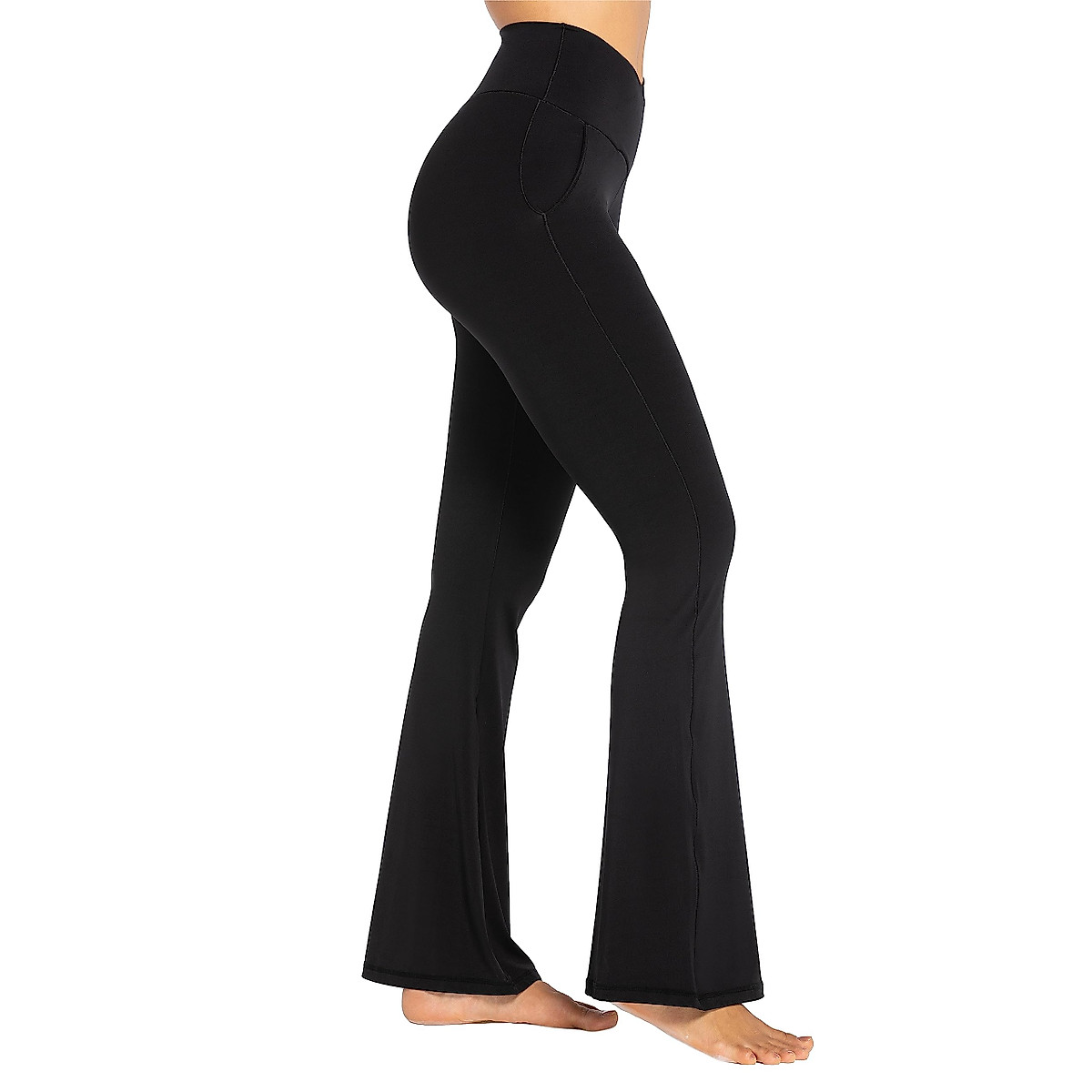 Sunzel Yoga Pants for Women with Pockets 30" Inseam Black XX-Large