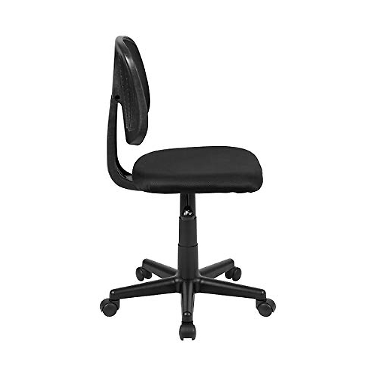 Flash Furniture Flash Fundamentals Mid-Back Black Mesh Swivel Task Office Chair with Pivot Back
