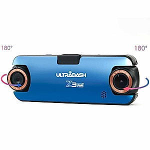 UltraDash Z3+ & R1 & HW1-B Standard ver - Front, Telephoto and Rear 3-Channel 2K Dash Cam with 64GB SD Card + Advanced Low-Voltage Power Protection and Timer Hardwire Kit Bundle, for Commute Drivers