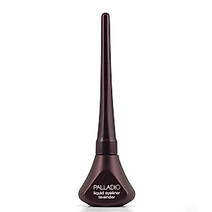 Palladio Liquid Eyeliner, Highly Pigmented and Waterproof Eyeliner, For Intense Eye Definition, Smear-proof Eyeliner Liquid, Includes Easy Grip Wand and Felt Tip Eyeliner Applicator, Lavender