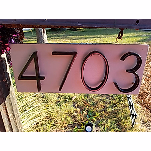 5 Inch House Numbers for Outside, Metal Modern Floating House Numbers, Garden Door Mailbox Decor Number with Nail Kit, Visibility Signage (Black 3)