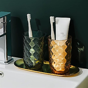 MXIAOXIA Couple Toothbrush Cup Household Tooth Cup Mouthwash Cup Toothbrush Mouthwash Female and Male