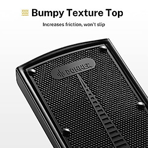 Donner Guitar Foot Stool Adjustable Guitar Leg Rest Step Footstool Black for Classical Guitar Player