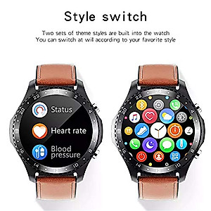 RASMECALO Smart Watches for Men with Bluetooth calls and play music,Fitness Tracker Blood Pressure Monitor Blood Oxygen Meter Heart Rate Monitor IP67 Waterproof, for iPhone Samsung Android Phones (BN)