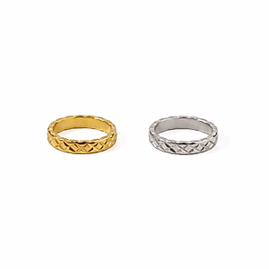 Shapes Studio THE PETITE CRUSH RING (Two Colors) (Gold 7)