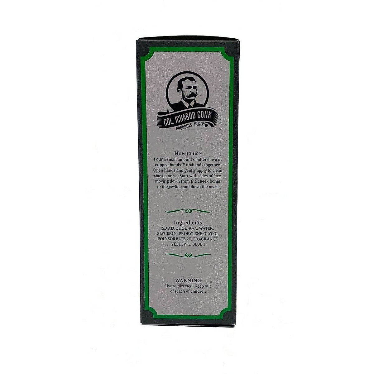 Colonel Ichabod Conk Lime After Shave Cologne 4 Fl. Oz. Glass Bottle Aftershave
