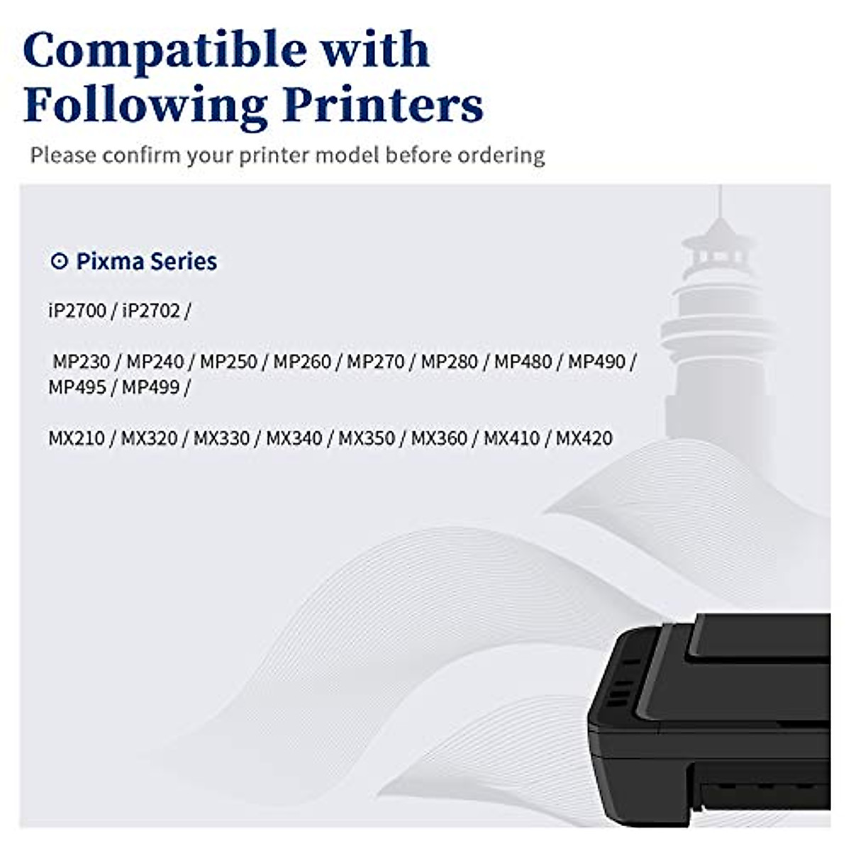 InkSpirit Remanufactured Ink Cartridge Replacement for Canon PG-210 CL-211 210XL 211XL Combo Pack for Pixma MP495 MX410 MX340 MP250 MX320 MP490 MX350 MX330 iP2702 MX420 MP280 iP2700 MX360 Printer