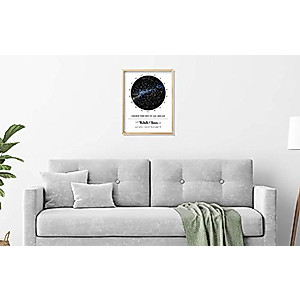 Custom Star Map - Personalized Star Map (Multiple Sizes - Unframed Star Prints, Star Constellation Map Wall Art, Great Gift - Special Occasion, Engagement Gift, Wedding Gift, Anniversary Gift)