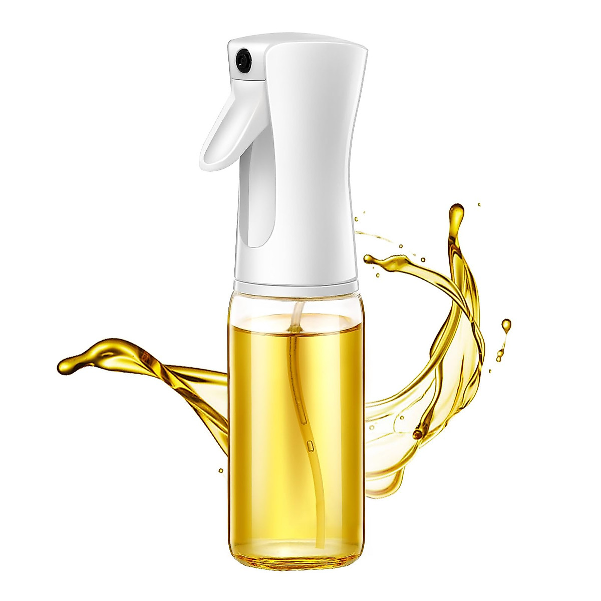 PUZMUG Oil Sprayer for Cooking - 200ml Glass Olive Oil Sprayer - Continuous Oil Spray Bottle with Portion Control - Olive Oil Dispenser Bottle - Oil Dispenser Bottle For Kitchen, Air Fryer, Salad, Bbq