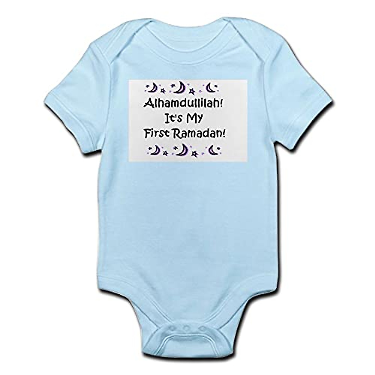 CafePress First Ramadan Baby Creeper Cute Infant Bodysuit Baby Romper Sky Blue