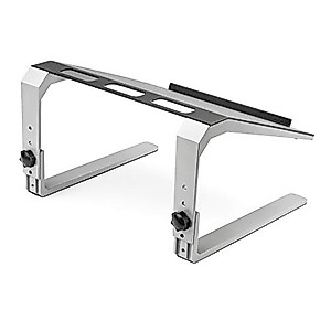 StarTech.com Adjustable Laptop Stand - Heavy Duty Steel & Aluminum - 3 Height Settings - Tilted - Ergonomic Laptop Riser for Desk (LTSTND)