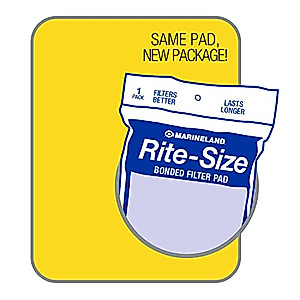 Marineland Bonded Filter Pad, Cut To Fit Any aquarium Filter, Whites & Tans, 312 sq. in.
