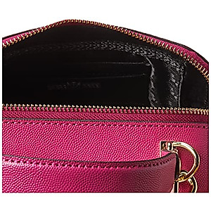 Karl Lagerfeld Paris Simone Fur Camera Crossbody, Magenta
