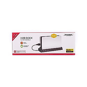 Mcbazel USB Hub for Switch Dock, 4 Ports USB 2.0 Hub Dock Compatible with NS Switch - Black