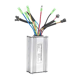 Vikye EBike Conversion Controller, 22A 9Tube 36/48V KT22A All Normal Heads Rectangular Controller Electric Bicycle Controller, EBike Controller