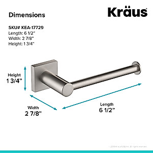 KRAUS Ventus Bathroom Toilet Paper Holder, Brushed Nickel Finish, KEA-17729BN