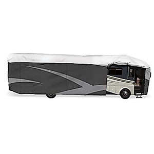 ADCO 36825 Designer Series Olefin HD Class A Motorhome Cover 31' 1" - 34', Gray/White