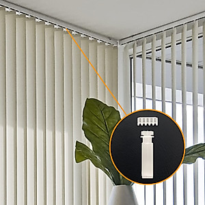 Smatagee 12Sets Vertical Window Blind Stem and Gear for Vanes Carrier of 3-1/2" or 5" Vertical Blinds Components Used for Headrail,Carrier Stem Vertical Blinds Curtain Accessories