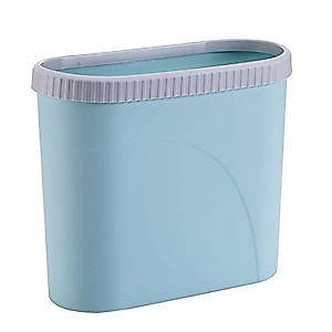 VOSAREA Slim Garbage can Waste Basket Can for Waste bin Trash Basket Slim can Narrow Spaces Plastic Plastic Garbage Plastic Garbage can