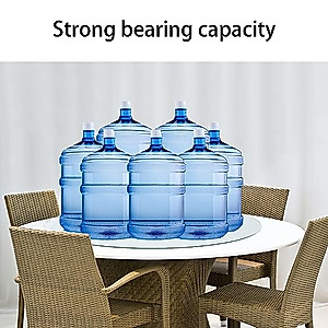 BBAUER Lazy Susan Dining Table, with Silent Bearings, Rotating Serving Plate Suitable for Birthday Parties Family Dinners and Banquets