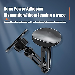 zipelo Magnetic Car Phone Holder, 360 Degree Adjustable Phone Mount for Auto Dashboard, Universal Car Accessories, Hands-Free Cell Phone Holder for iPhone 14 13 12 Android and More Smartphones